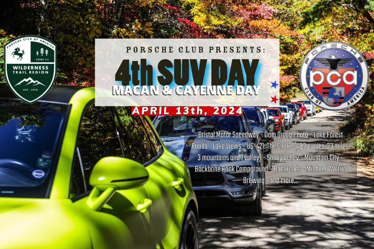 4th Porsche SUV Macan & Cayenne Day [All PCA regions Welcome] | The ...